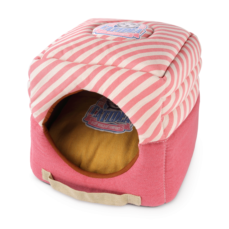 CATIDEA Luxury Double Opening Pet Food Container in Pink - aPetMart